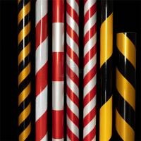 China Diagonal Reflective Film Red And White Reflective Tape Traffic Safety Warning Tape Yellow And Black Reflective Film for sale
