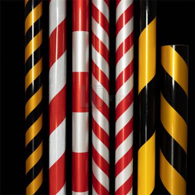 China Diagonal Reflective Film Red And White Reflective Tape Traffic Safety Warning Tape Yellow And Black Reflective Film for sale