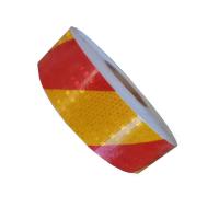 China Honeycomb PVC Reflective Material Adhesive Temporary Safety Warning Reflect Sticker for sale