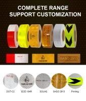 China Find similar icon Caution Tape Custom Prismatic Arrow Reflective Tape High Visibility Tape for Road Parking and Vehicle Use for sale