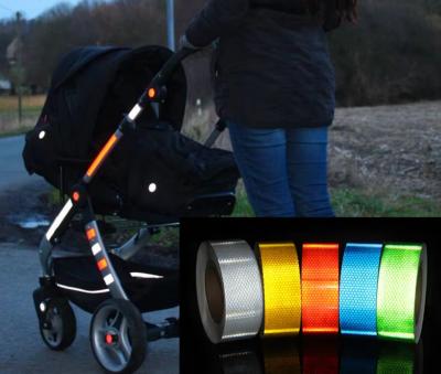 China Road Traffic Warning Safety High Brightness Reflective Film PVC Honeycomb Crystal Color Grid Reflective Tape Roll for Car Body for sale