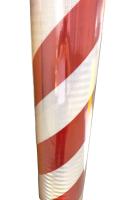 China High Visibility white and red Reflective Chevron Reflective Stripe Tape For Vehicles for sale