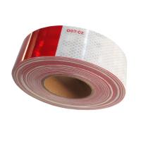 China Red And White High Reflectivity  Dot C2 Reflective Tape For Truck Trailer for sale