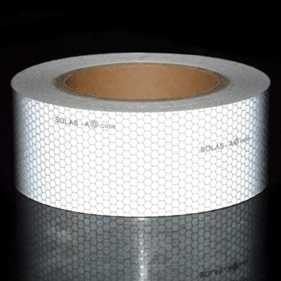 China Waterproof Strong Adhesive Silver Solas Reflective Tape For Boat for sale