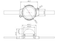 China Custom LED Pixel Light 4cm 1.44W 24V  50000hrs Working Lifetime for sale