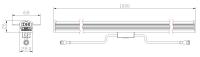 China RGB Aluminum Outdoor LED Linear Light 12W 24V IP65 Suspended Strip for Hotel for sale