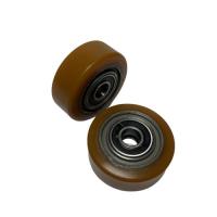 China 6203 Bearing Linde Balance Wheel 80*30 mm PU Material for Hand Pallet Truck in Food Beverage Shops for sale
