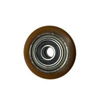 China 6203 Bearing Linde Balance Wheel 80*30 mm PU Material for Hand Pallet Truck in Food Beverage Shops for sale