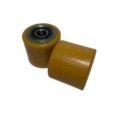 China 80*70mm 6204 Bearing PU Load Wheel for Linde Pallet Truck Manufacturing Plant for sale