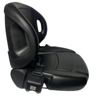 China Universal Forklift Seat with Steel Armrest Fold Down Backrest and Leather Material for Long Working Life for sale