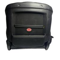 China Universal Forklift Seat with Steel Armrest Fold Down Backrest and Leather Material for Long Working Life for sale