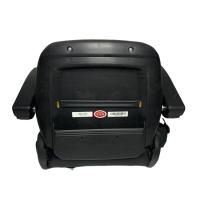 China Black PU Leather Forklift Seat with Micro Switch Armrests and 1 Year Warranty for sale