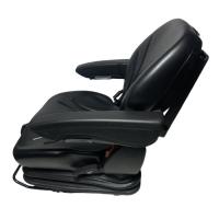China Universal Forklift Seat with Integrated Steel Armrest Fold Down Backrest and Long Working Life for sale