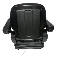 China Universal Forklift Seat with Integrated Steel Armrest Fold Down Backrest and Long Working Life for sale