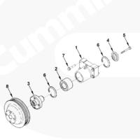 China Steel Material Fan Support with Long Working Life for Diesel Engine Trucks and Forklifts for sale