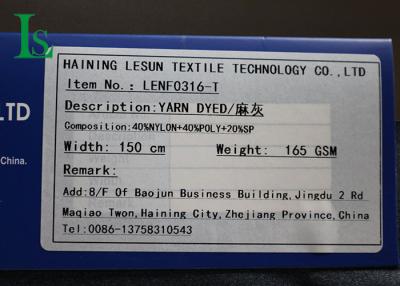 China LESUN LPD0321 Casual Pants Fabric - 230GSM Midweight Denim Blend, 150cm Width for Custom Sport Clothing for sale
