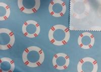 China 85% Polyester Digital Printing Fabric for Swimwear - 200GSM Weight, 150cm Width, Sky Blue Swim Ring Pattern for sale