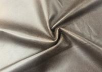 China 400GSM Dark Brown Polyester Leather-Style Fabric - 150cm Width for Sofa Upholstery for sale