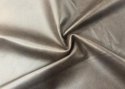 China 400GSM Dark Brown Polyester Leather-Style Fabric - 150cm Width for Sofa Upholstery for sale