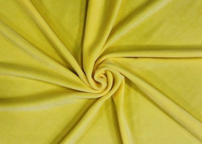 China 300GSM 92% Polyester Microfiber Elastic Velvet Fabric - 160cm Width, Mango Yellow for Toys & Accessories for sale