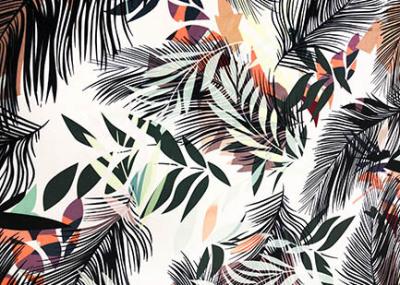 China 260GSM Microfiber Bedding Fabric - 94% Polyester Sunshine Velvet Material with Tropical Feather Pattern, 150cm Width for sale