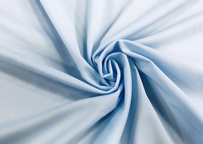 China 130GSM 100% Polyester Stretch Shirt Fabric - 150cm Width Light Blue Color for Work Uniforms for sale