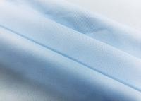 China 130GSM 100% Polyester Stretch Shirt Fabric - 150cm Width Light Blue Color for Work Uniforms for sale