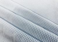 China 130GSM 100% Polyester Gingham Warp-Knitted Shirt Fabric - 150cm Width Grey Checks Textile for sale