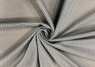 China 120GSM Breathable Polyester Mesh Fabric 150cm Width Grey Color for Gym Bags and Office Chairs for sale
