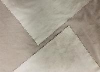 China 110GSM Recycled Polyester Microsuede Upholstery Fabric 160cm Width Oyster Gray Eco-Friendly for sale