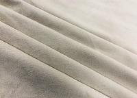China 110GSM Recycled Polyester Microsuede Upholstery Fabric 160cm Width Oyster Gray Eco-Friendly for sale