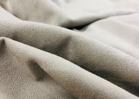 China 110GSM Recycled Polyester Microsuede Upholstery Fabric 160cm Width Oyster Gray Eco-Friendly for sale