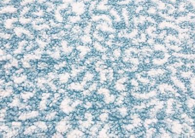 China 340GSM Circle Loop Velvet Polyester Fleece Fabric - 150cm Width, Blue/White Colors for Blankets and Textiles for sale