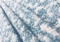 China 340GSM 100% Polyester Velvet Circle Fleece Loop Fabric 150cm Width Blue White for Toys for sale