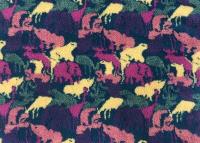 China 340GSM 100% Polyester Sherpa Fleece Fabric - 150cm Width Zoo Animal Print Blanket Material for sale
