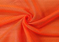 China 90GSM 100% Polyester Mesh Fabric for Shoes - 150cm Width, Neon Orange Red Color, High Breathability for sale