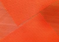 China 90GSM 100% Polyester Mesh Fabric for Shoes - 150cm Width, Neon Orange Red Color, High Breathability for sale