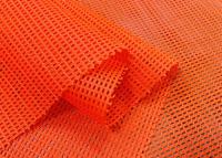 China 90GSM 100% Polyester Mesh Fabric for Shoes - 150cm Width, Neon Orange Red Color, High Breathability for sale