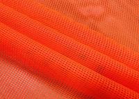 China 90GSM 100% Polyester Mesh Fabric for Shoes - 150cm Width, Neon Orange Red Color, High Breathability for sale