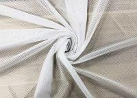 China 80GSM White Polyester Knitted Mesh Fabric for Sportswear Lining - 150cm Width, 100% Polyester for sale