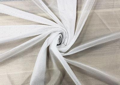 China 80GSM White Polyester Knitted Mesh Fabric for Sportswear Lining - 150cm Width, 100% Polyester for sale