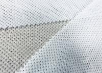 China 80GSM White Polyester Knitted Mesh Fabric for Sportswear Lining - 150cm Width, 100% Polyester for sale