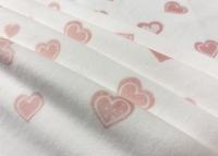 China 260GSM Polyester Velvet Fabric 92% Polyester 8% Spandex 150cm Width Pink Heart Pattern Home Textile for sale