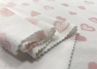 China 260GSM Polyester Velvet Fabric 92% Polyester 8% Spandex 150cm Width Pink Heart Pattern Home Textile for sale