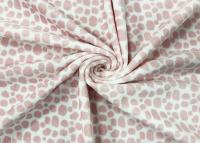 China 210GSM 100% Polyester Fleece Fabric with Pink Leopard Print - 150cm Width for Home Textiles for sale