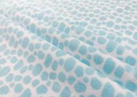 China 210GSM 100% Polyester Velvet Fleece Fabric - 150cm Width Blue Leopard Print Material for Textiles for sale