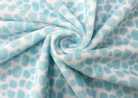 China 210GSM 100% Polyester Velvet Fleece Fabric - 150cm Width Blue Leopard Print Material for Textiles for sale