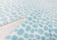 China 210GSM 100% Polyester Velvet Fleece Fabric - 150cm Width Blue Leopard Print Material for Textiles for sale