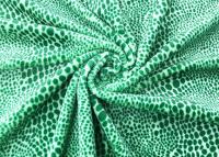 China 210GSM 100% Polyester Fleece Fabric with Green Leopard Print - 150cm Width for Home Textiles for sale