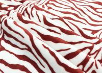 China 210GSM 100% Polyester Velvet Fabric - Zebra Stripes Pattern, 150cm Width for Home Textiles for sale